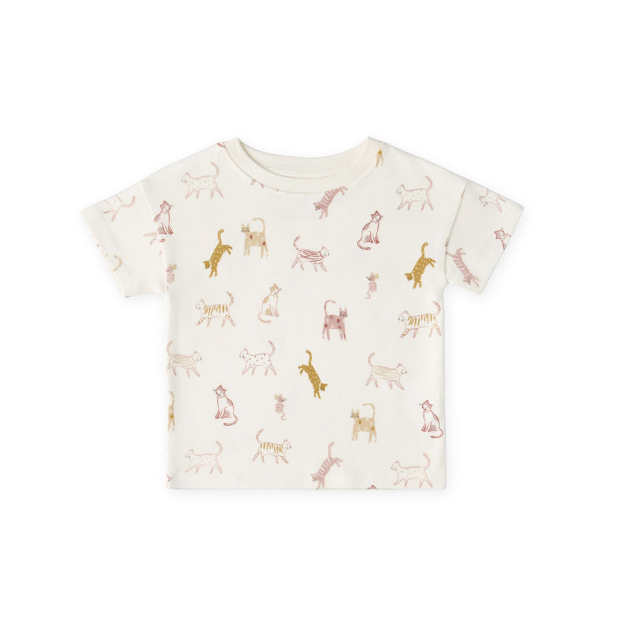 Dropped Shoulder Short Sleeve T-Shirt - Copy Cat – Pehr