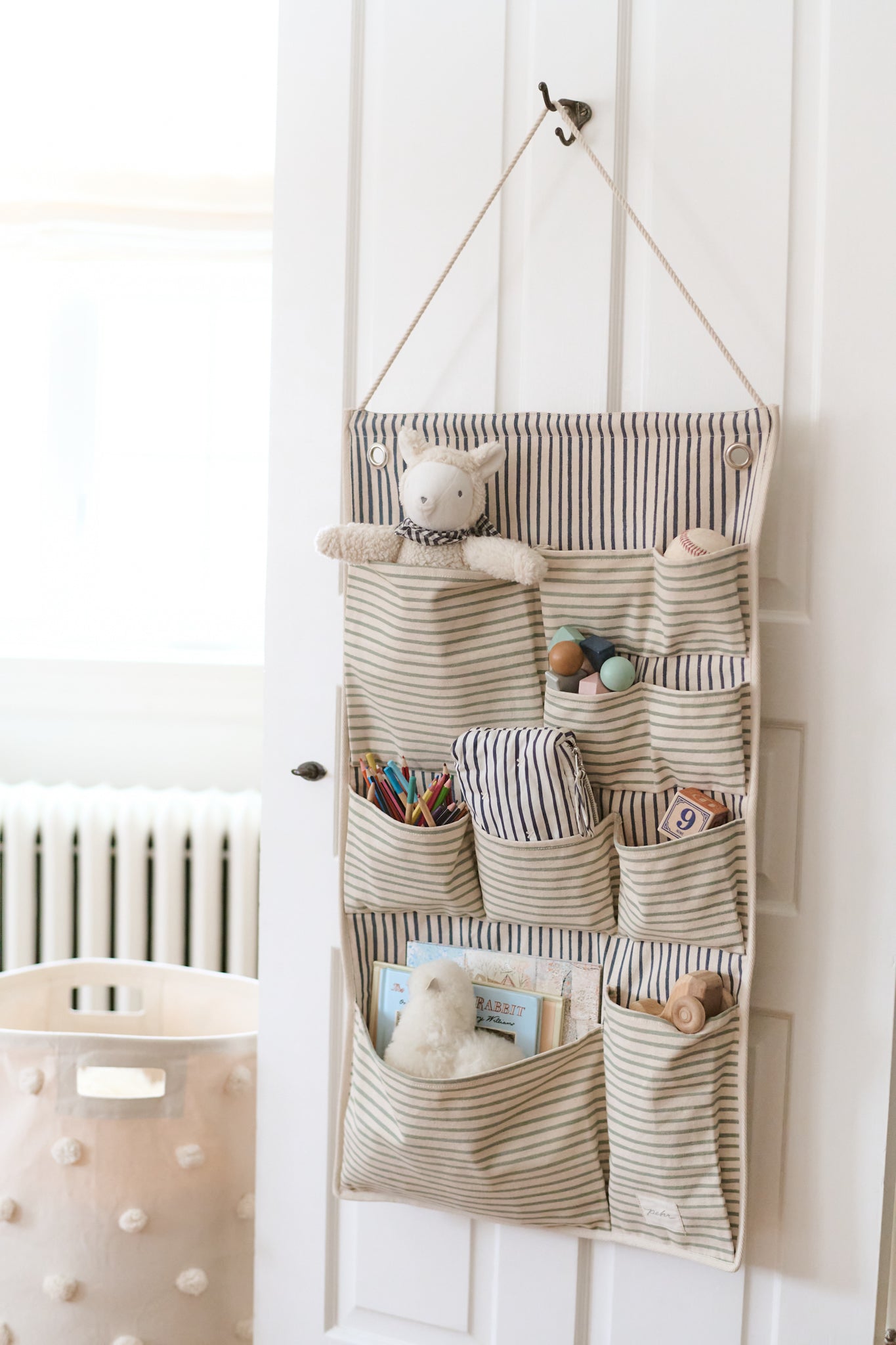 Hanging Wall Organizer - Stripes Away Sea – Pehr